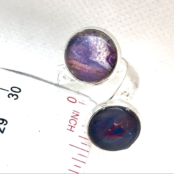 Hand Crafted | Jewelry | Handmade Domes Ring Adjustable Silver Plated ...